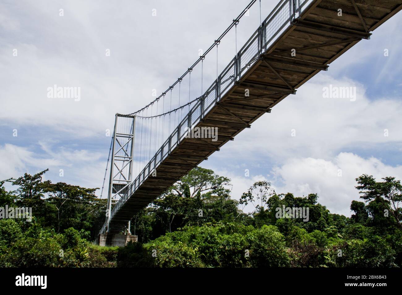 bridge over the river in the amazon, metal structure, large bridges ...