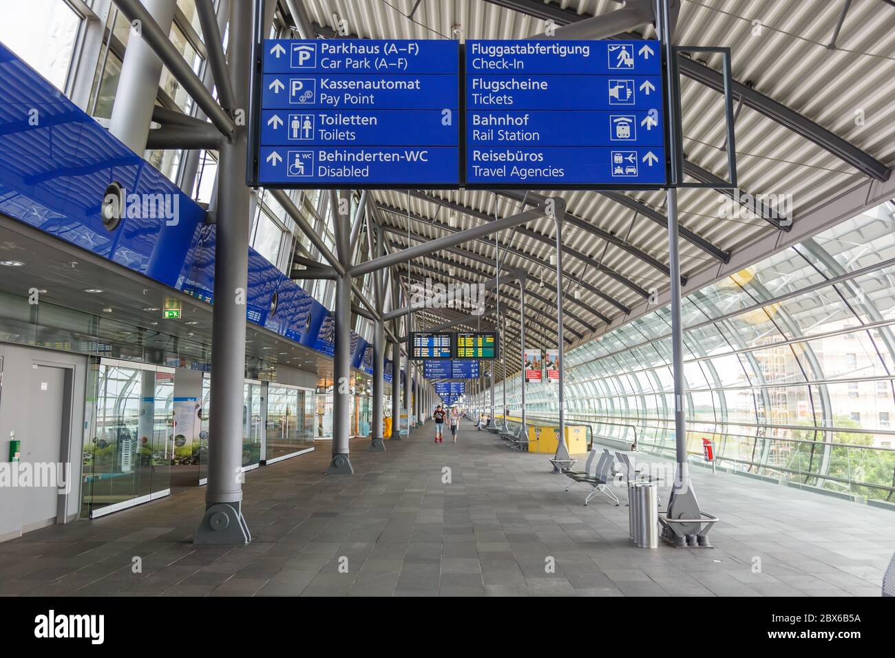 Schkeuditz, Germany - August 31, 2017: Terminal of Leipzig Halle ...