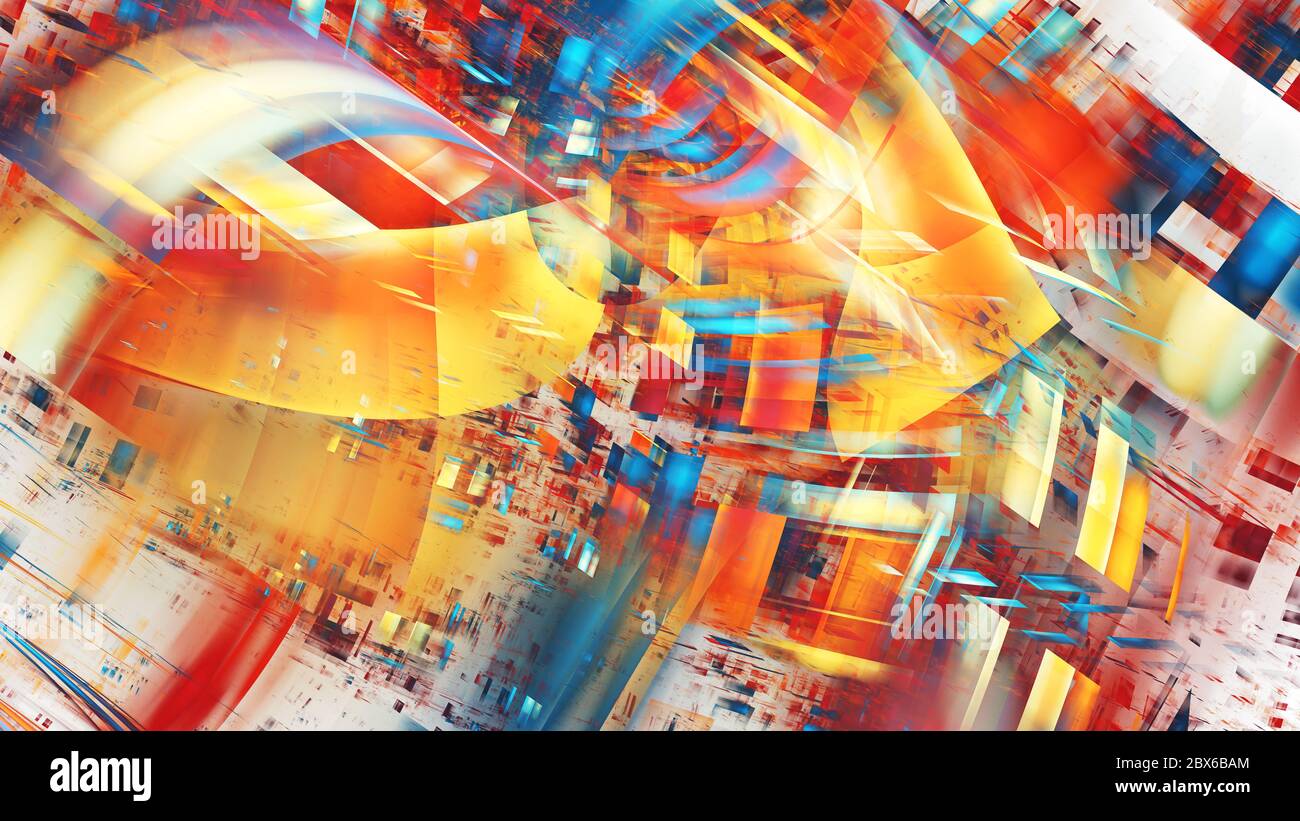 Abstract fractal illustration for creative design looks like modern ...