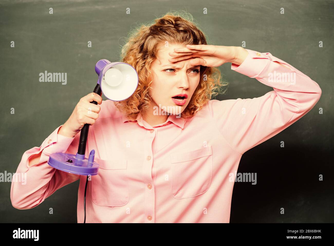 Proper light classroom. Light up process of studying. Insight and idea ...