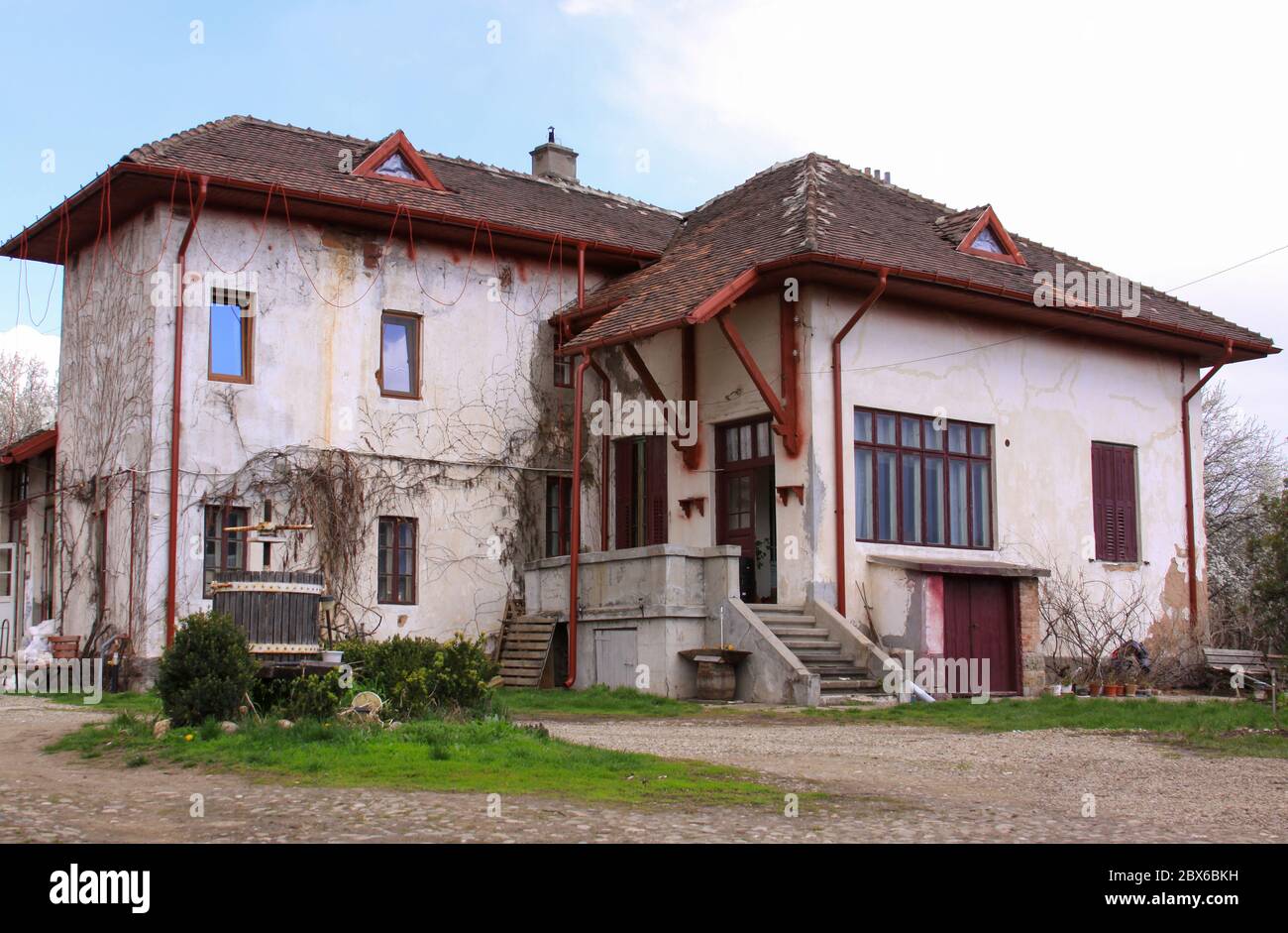 Old house in vineyard, Romania Stock Photo - Alamy