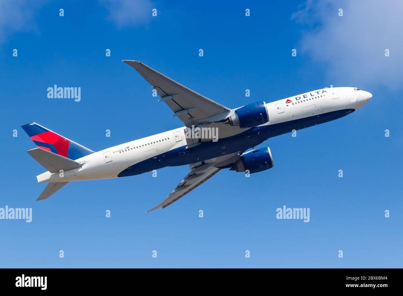 Frankfurt, Germany - May 27, 2020: Delta Air Lines Boeing 777-200LR at ...