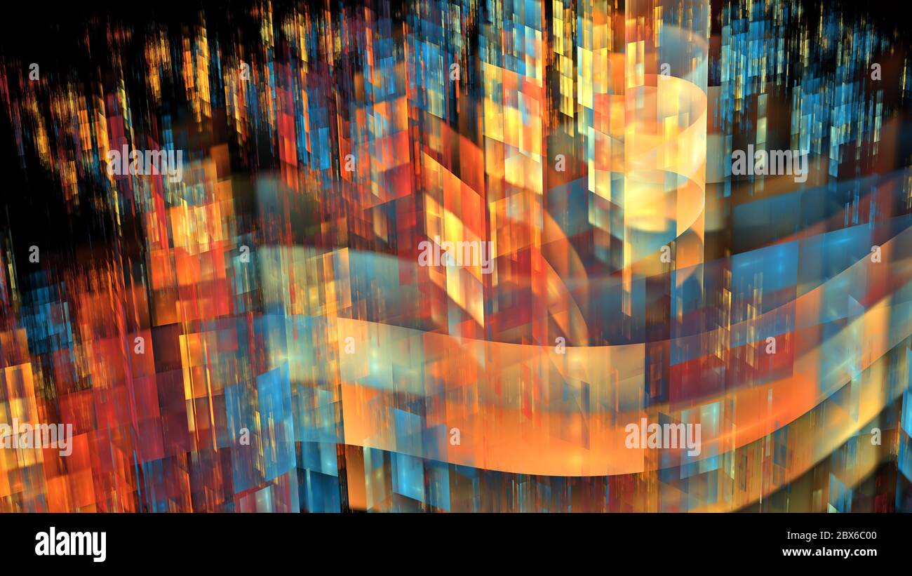 Abstract fractal illustration for creative design looks like modern ...