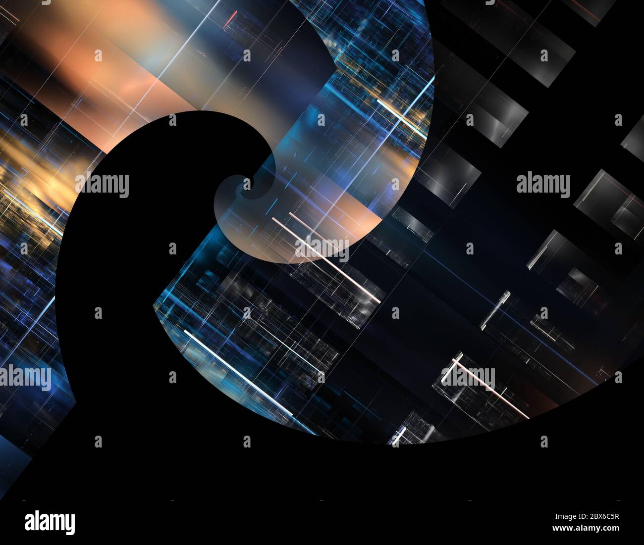 Abstract fractal illustration for creative design looks like modern ...