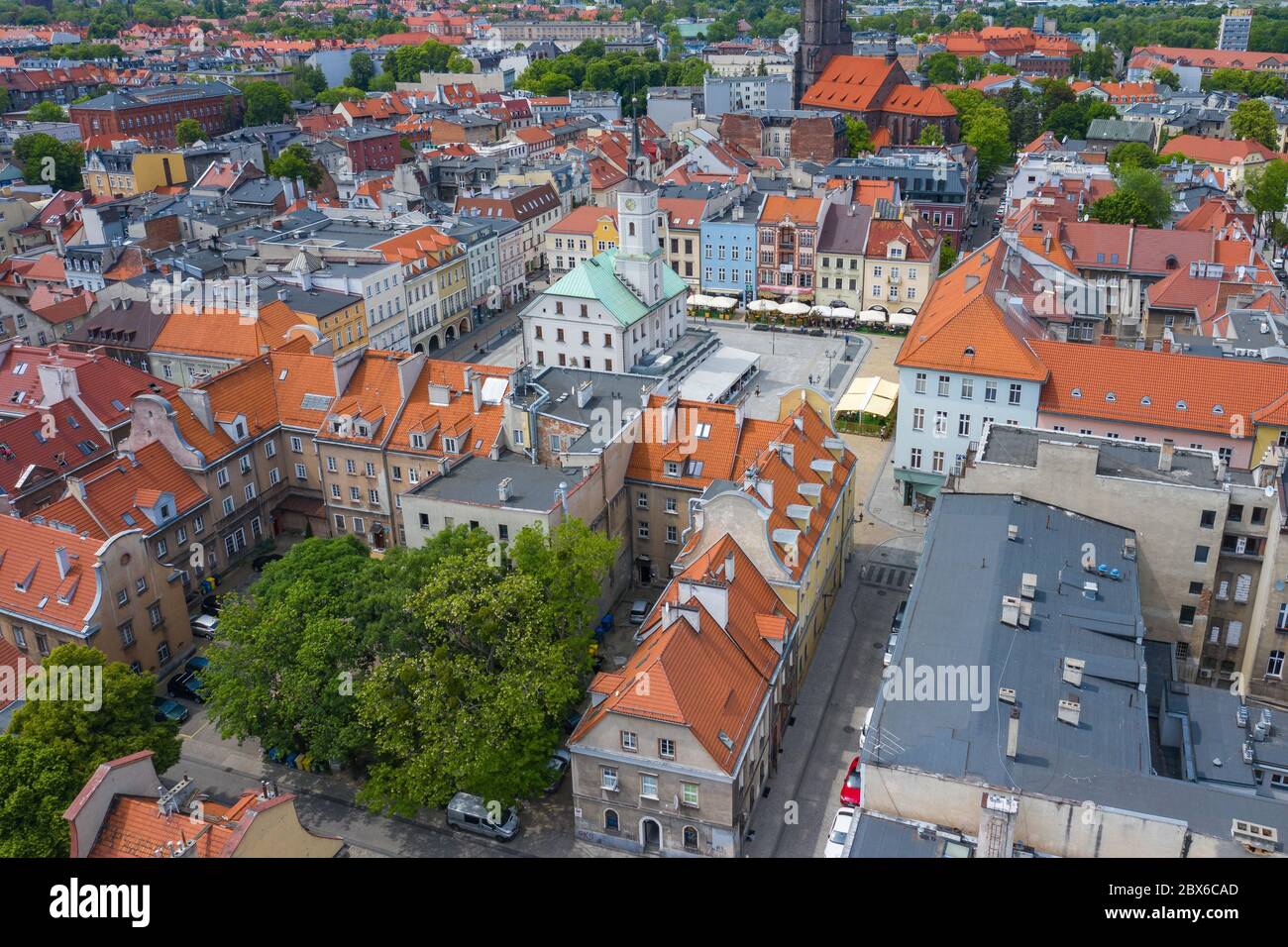 Aerial view of old town of Gliwice. Silesia, Poland Stock Photo - Alamy