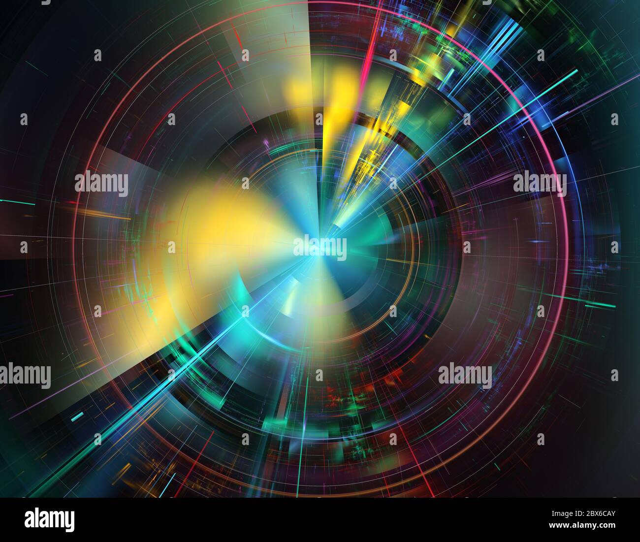 Abstract fractal illustration for creative design looks like modern ...