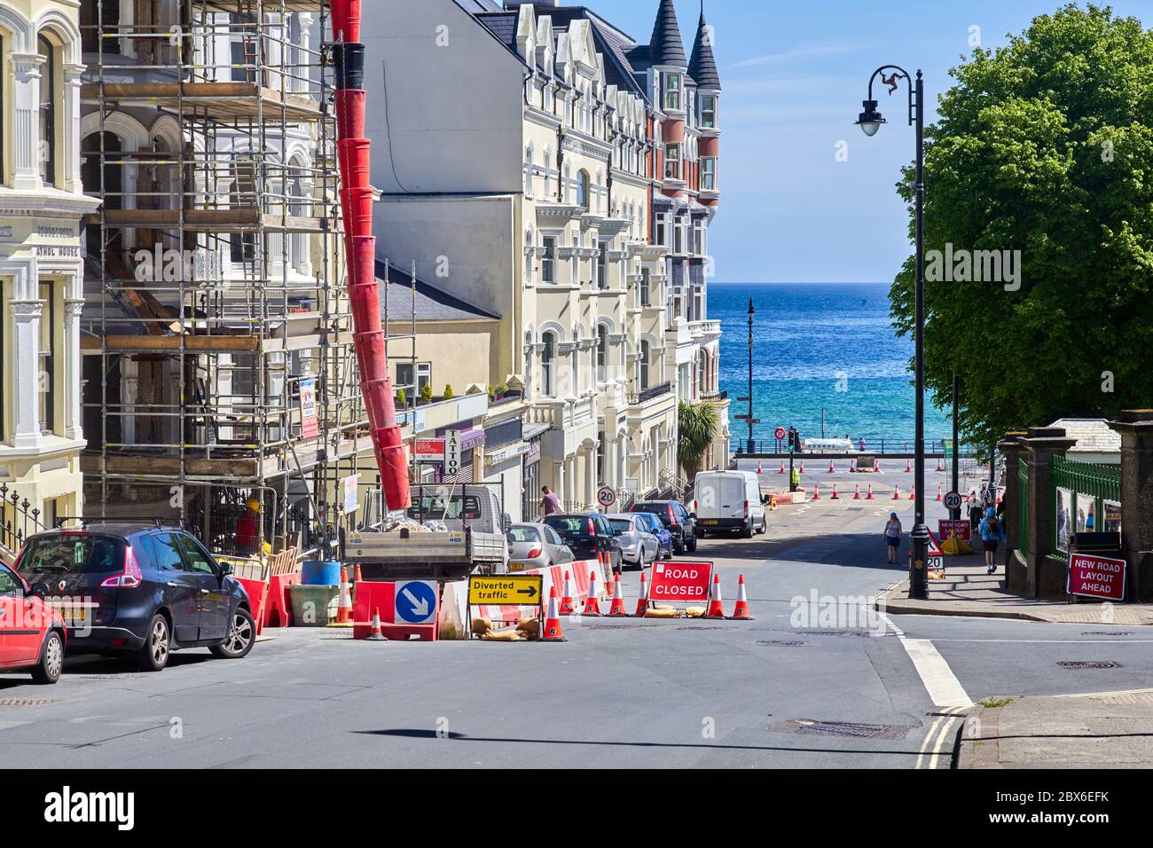 Building work on an older hotel building in Broadway, Douglas, Isle of ...