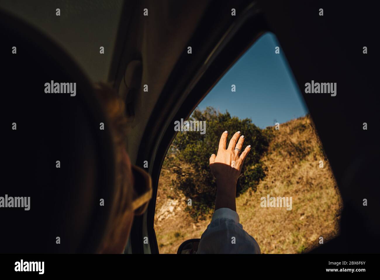 Car hand waving hi-res stock photography and images - Alamy