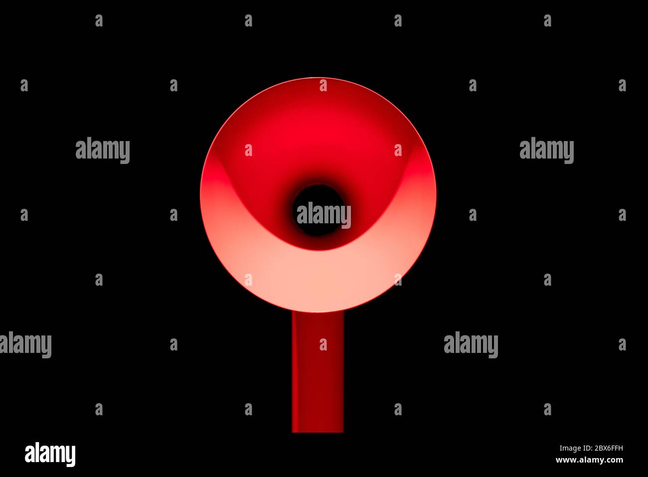 modern sound horn, artistically isolated Stock Photo - Alamy