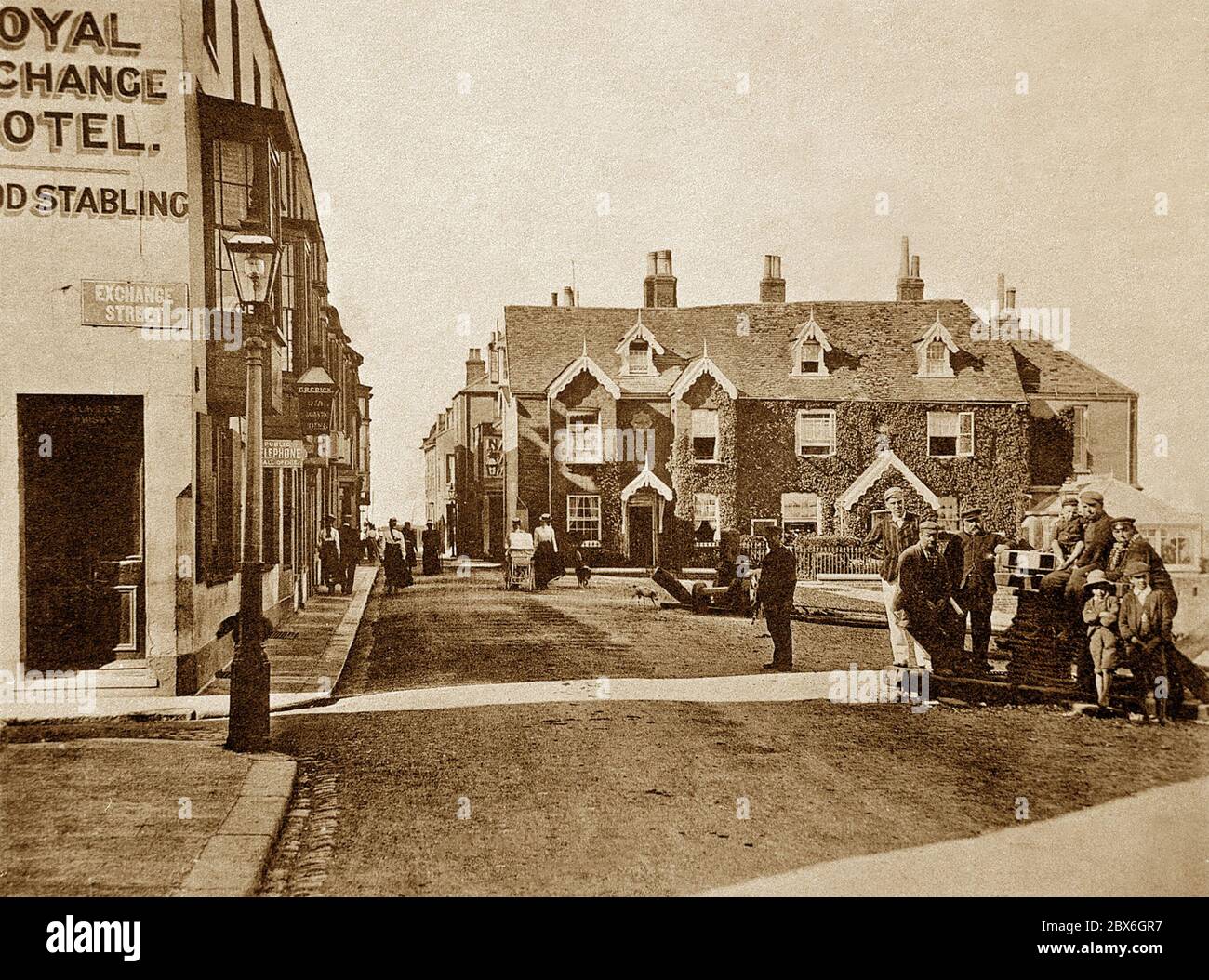 The Marina Deal,Kent,vintage photo Stock Photo - Alamy
