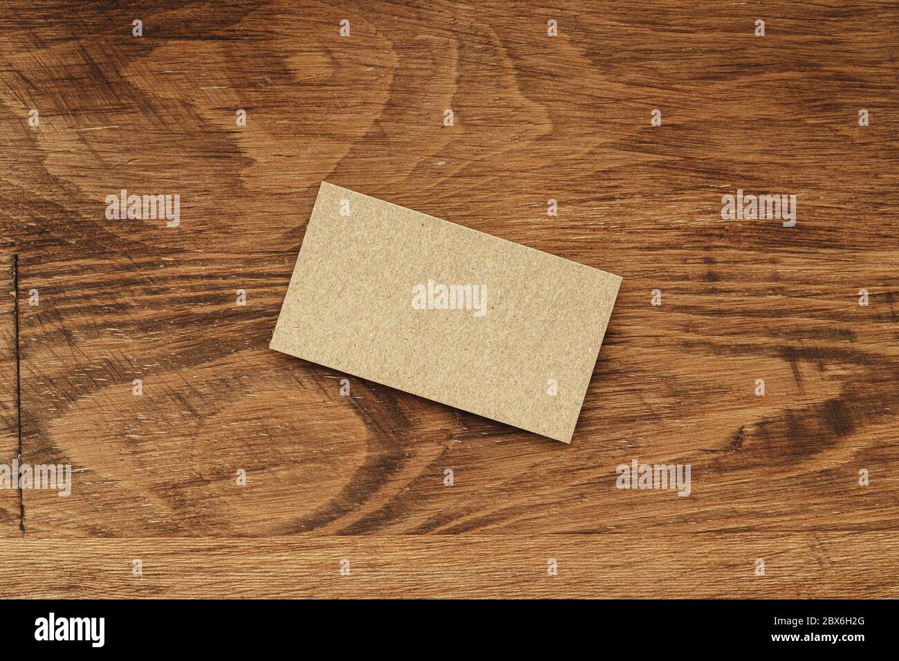 Stacks of businesscards with copy space on wooden background Stock ...