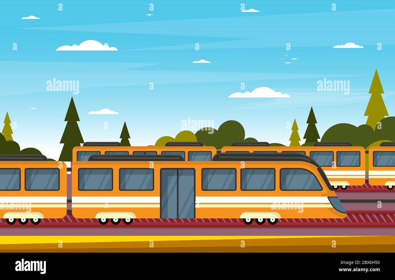 Intercity train symbol Stock Vector Images - Alamy