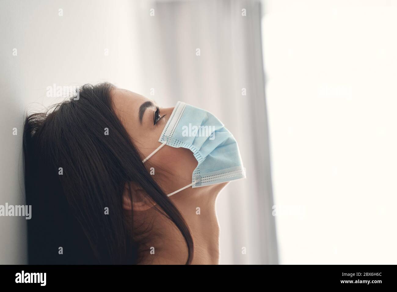 Half opened eyes hi-res stock photography and images - Alamy