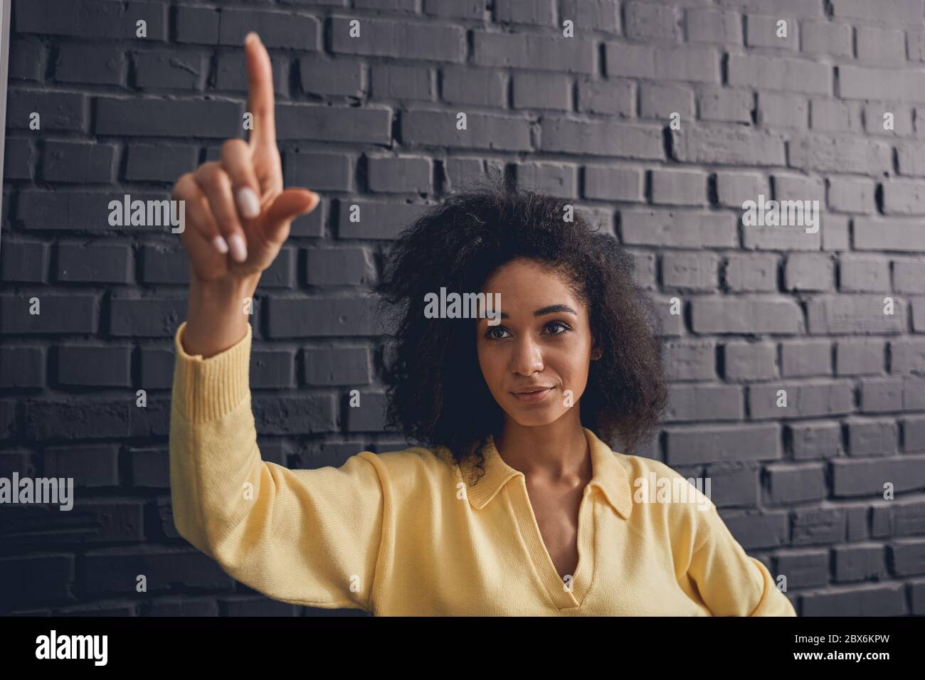 Woman staring distance office hi-res stock photography and images - Alamy