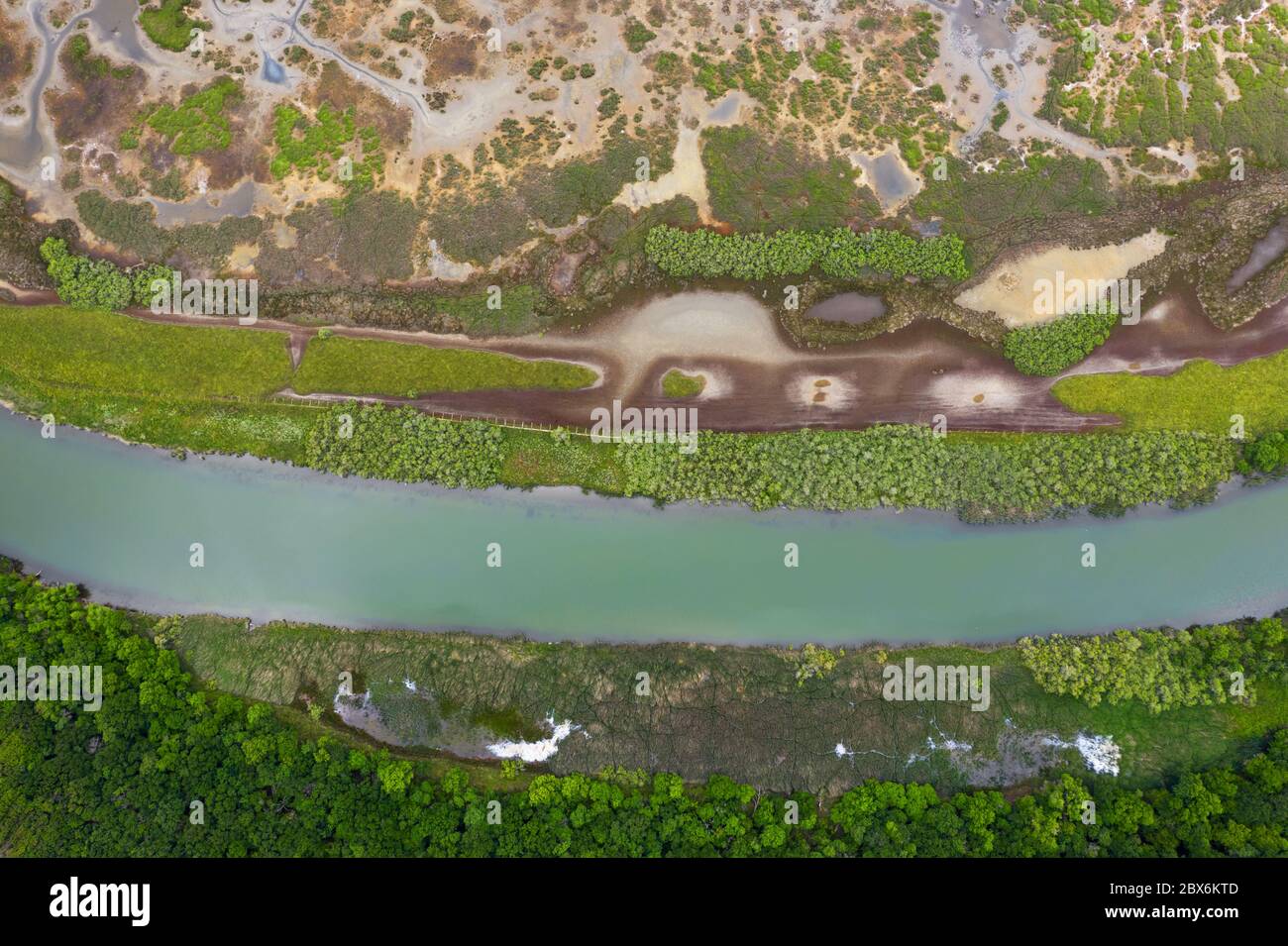 River flowing sea aerial hi-res stock photography and images - Alamy