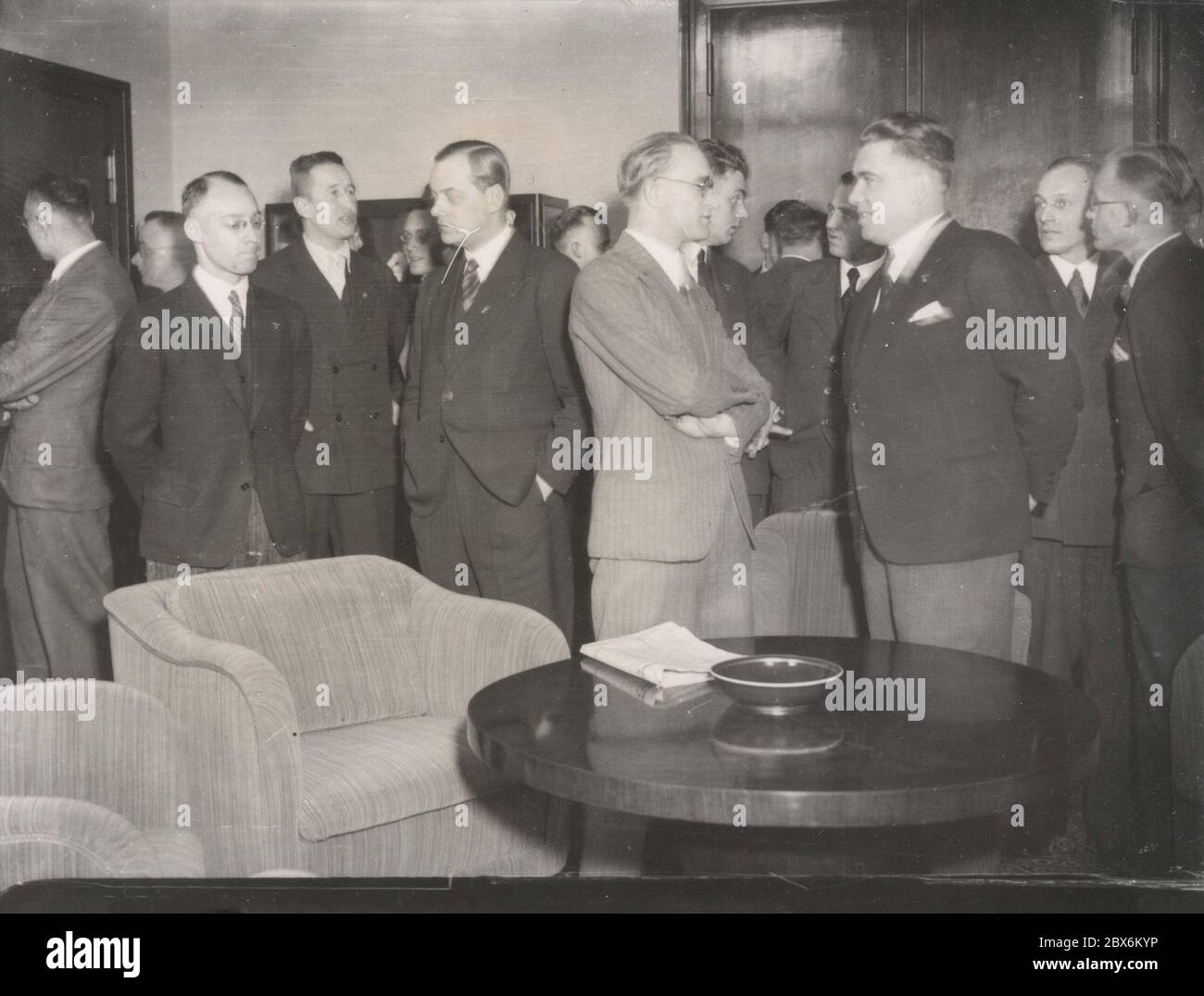 Press conference. Heinrich Hoffmann Photographs 1933 Adolf Hitler's ...