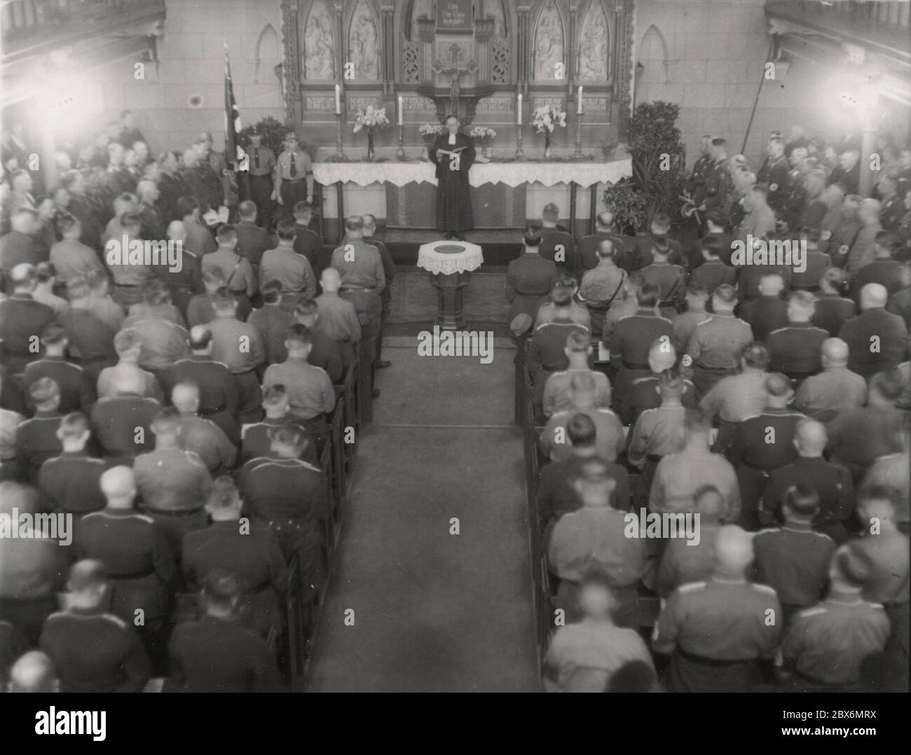 Church service Heinrich Hoffmann Photographs 1933 Adolf Hitler's ...