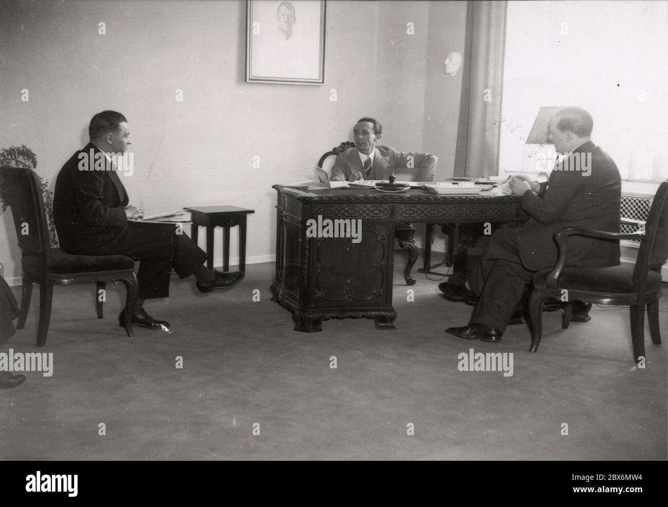 Goebbels in his study. Heinrich Hoffmann Photographs 1933 Adolf Hitler ...