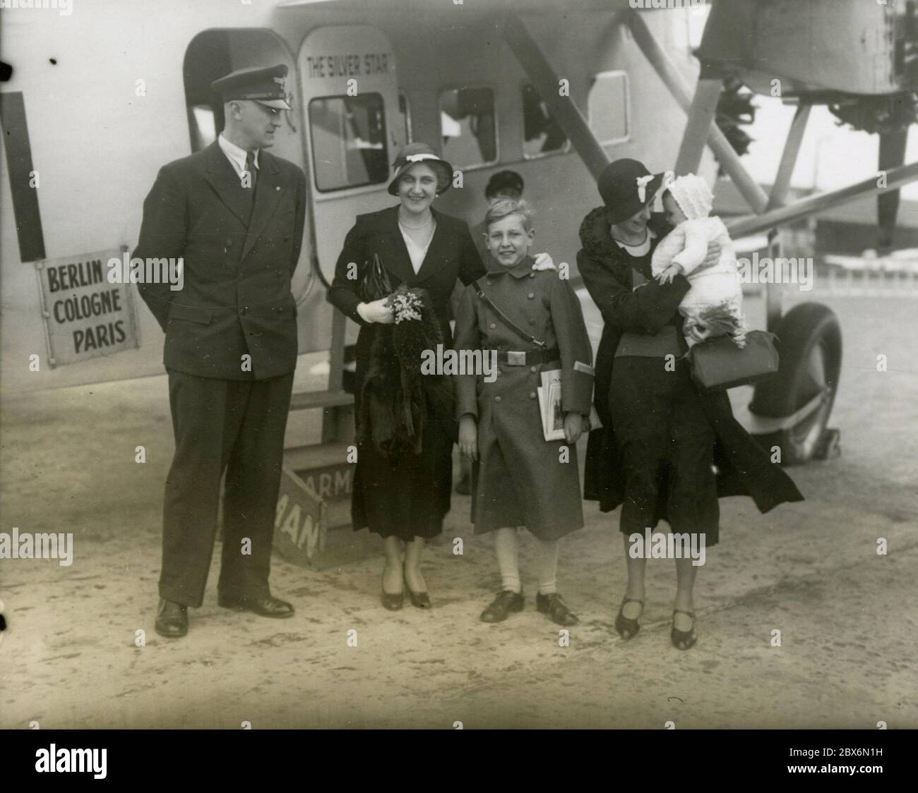 The Goebbels family at the airfield Heinrich Hoffmann Photographs 1933 ...