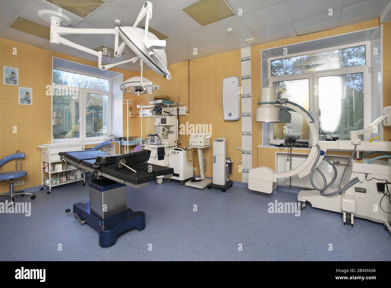 Operating room at hospital in Moscow. Russian federation Stock Photo ...