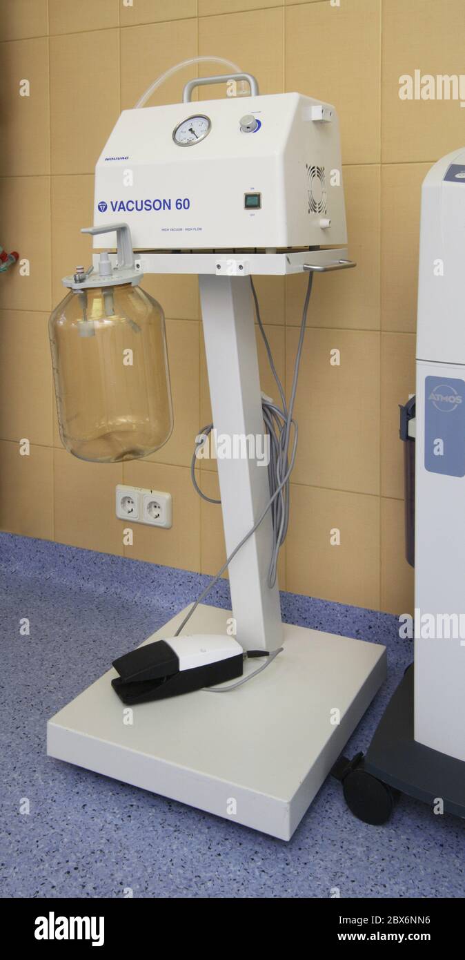 Equipment of operating room at hospital in Moscow. Russian federation ...