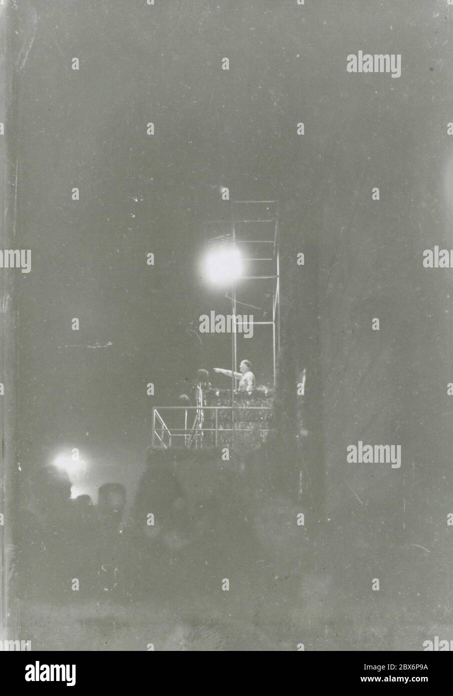 May 1st - Night rally - Hitler speaks. Heinrich Hoffmann Photographs ...