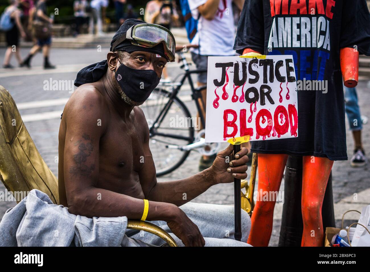 Black Lives Matter Protest in Union Square Stock Photo - Alamy