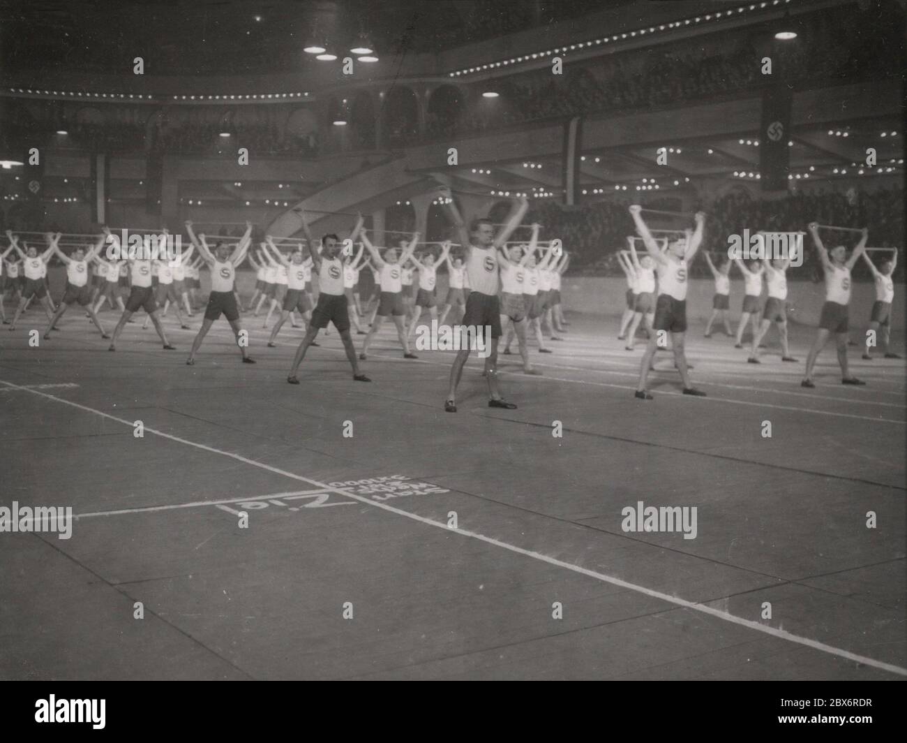 Sports demonstrations in the Berlin Sports Palace. Heinrich Hoffmann ...