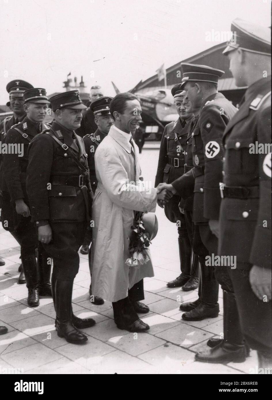 Goebbels at an airfield in East Prussia Heinrich Hoffmann Photographs ...