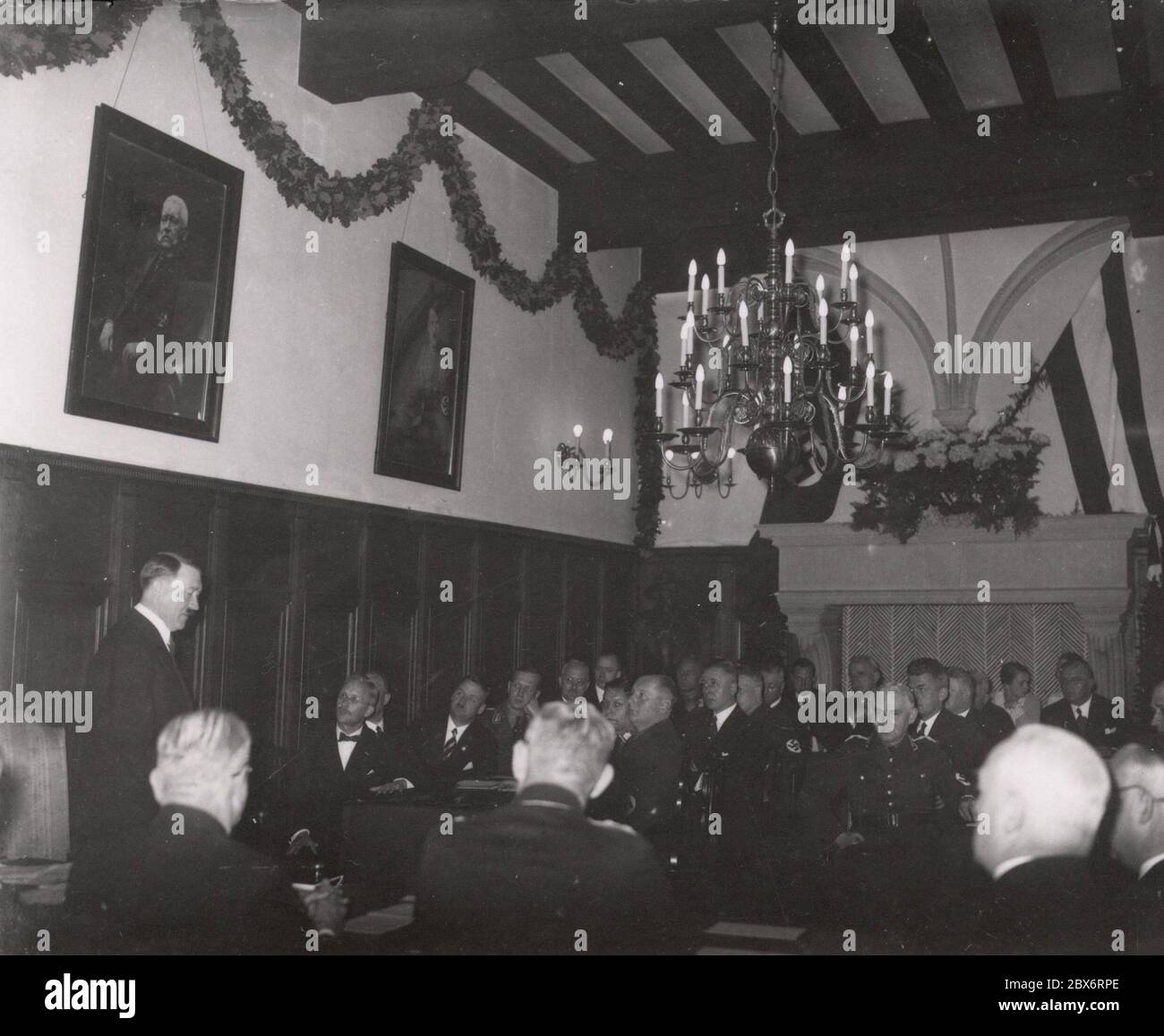 Hitler speaks Heinrich Hoffmann Photographs 1933 Adolf Hitler's ...