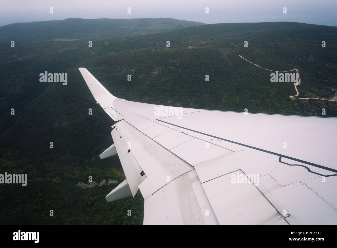 sky panorama. view from the airplane window Stock Photo - Alamy