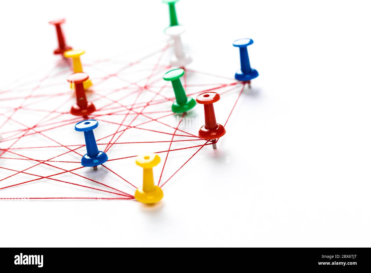 Pin string map hi-res stock photography and images - Alamy