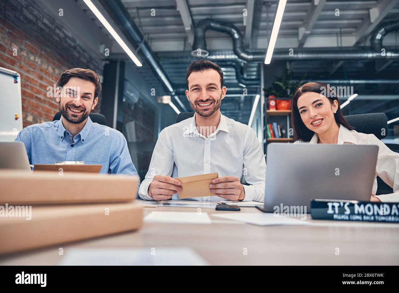 Young managers in modern office hi-res stock photography and images - Alamy
