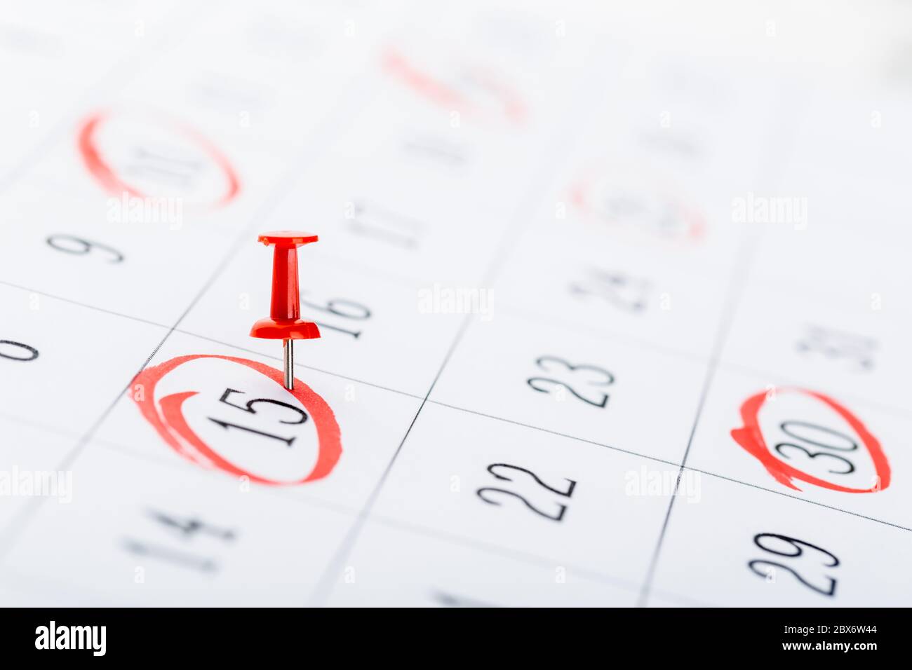 2020 calendar page marked with an important date in red pin. timeline ...
