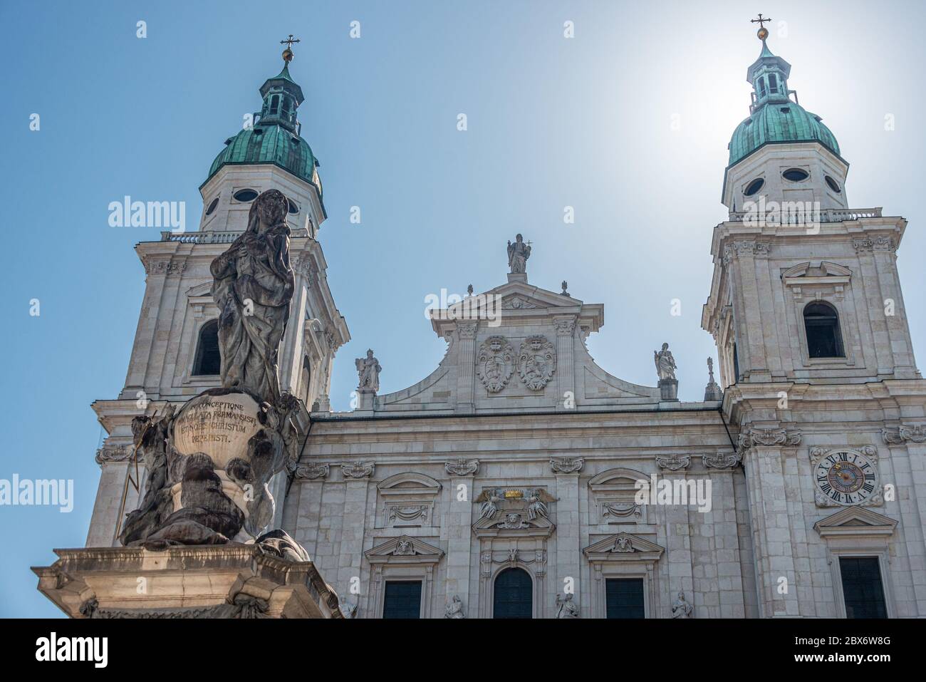 The famous Salzburger Dome, a baroque Kathedral in the heart of ...