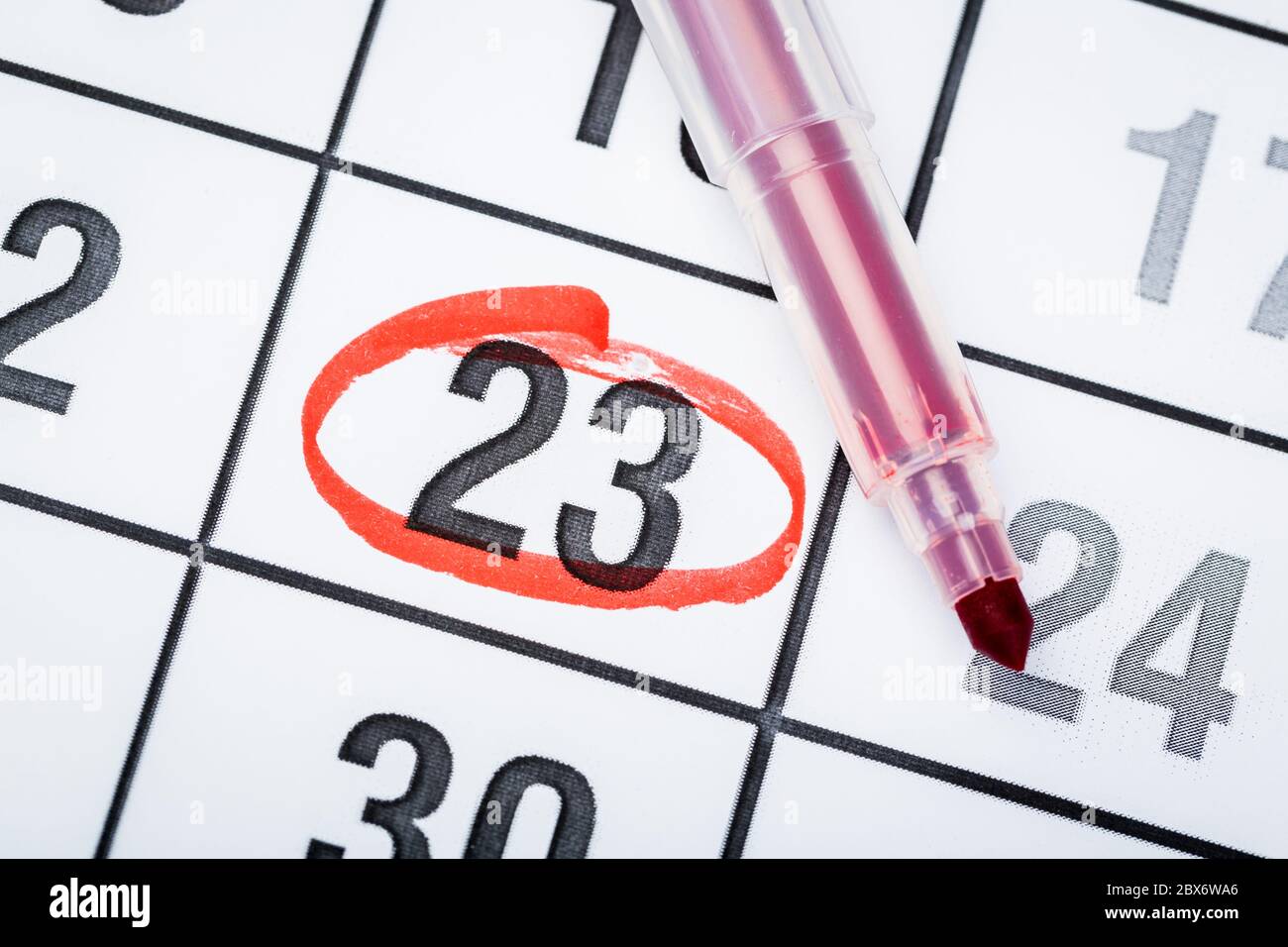 2020 calendar page hi-res stock photography and images - Alamy
