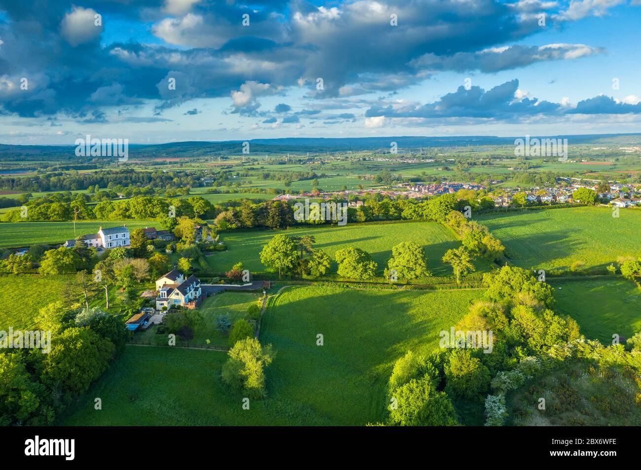 Green Countryside near Saint Michael and All Angels Church, Pinhoe ...