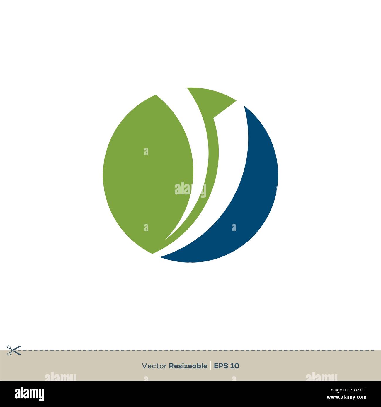 Circle Swoosh Vector Logo Template Illustration Design. Vector EPS 10 ...