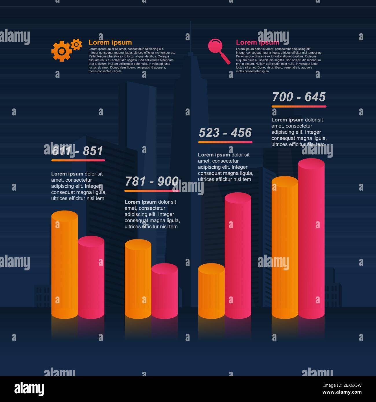 Decreased graph illustration hi-res stock photography and images - Alamy