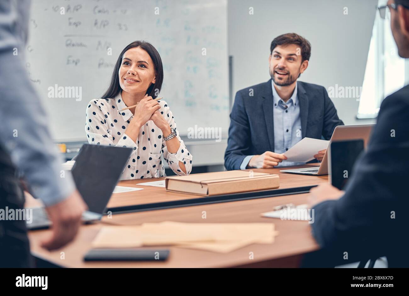 Managers And Employees High Resolution Stock Photography and Images - Alamy