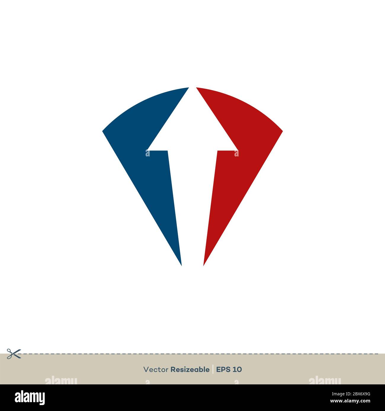 Up Arrow Shield Logo Template Illustration Design. Vector EPS 10 Stock ...