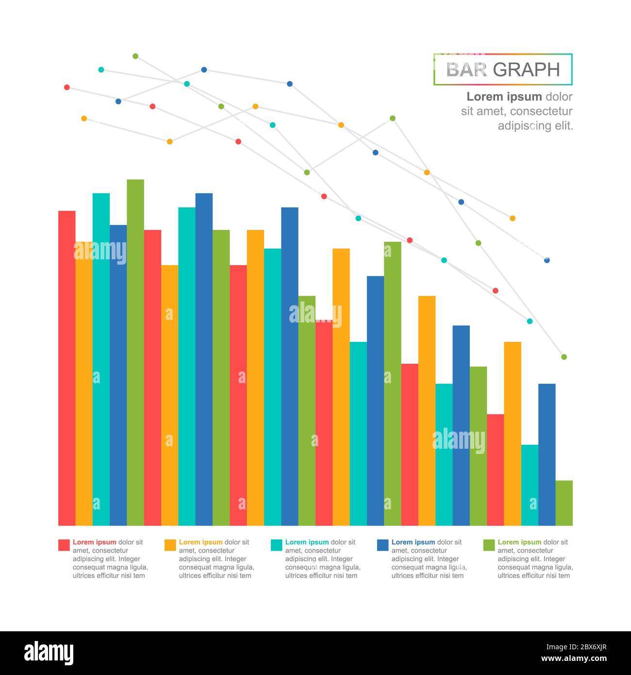 Decreasing Graph Bar Chart Economic Pressure Financial Problem ...
