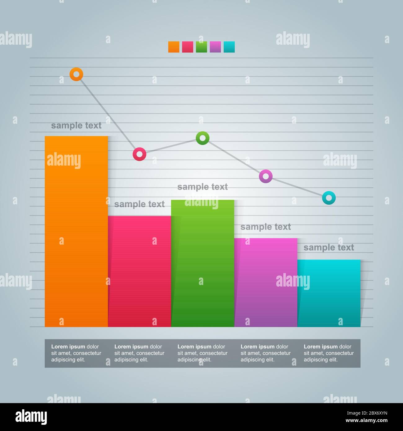 Decreasing Graph Bar Chart Economic Pressure Financial Problem ...