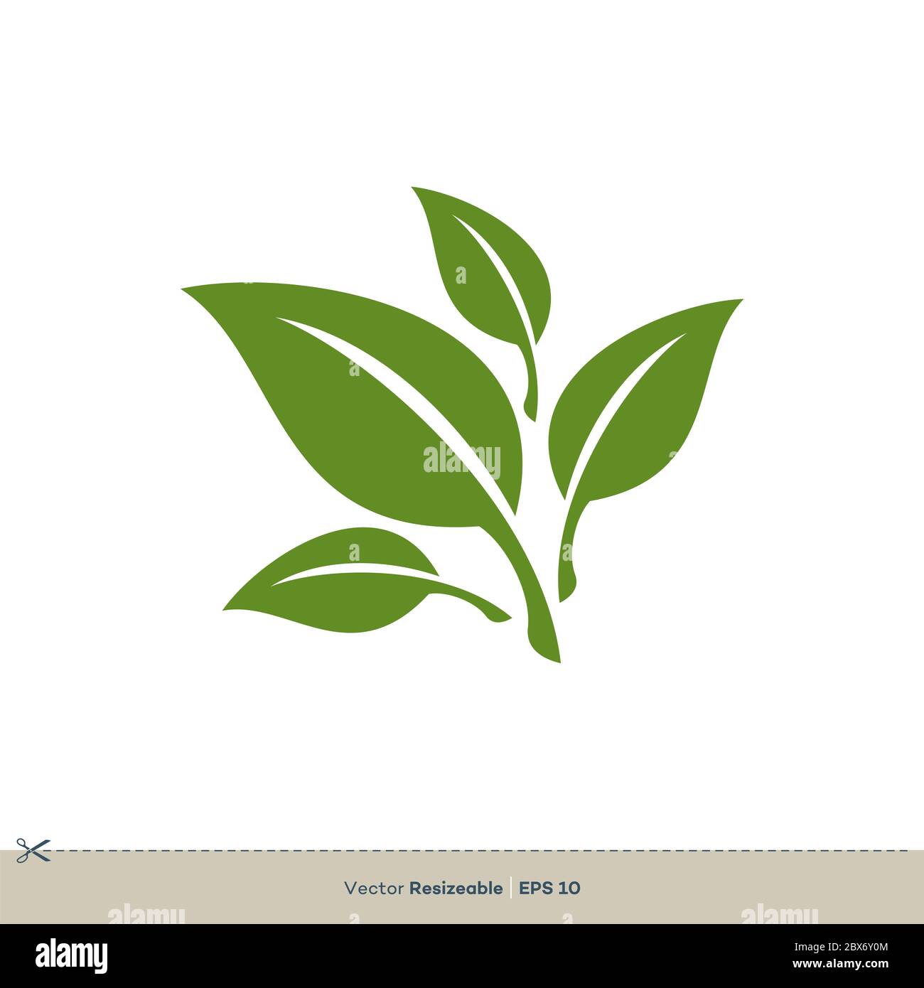 Green Leaves Vector Logo Template Illustration Design. Vector EPS 10 ...