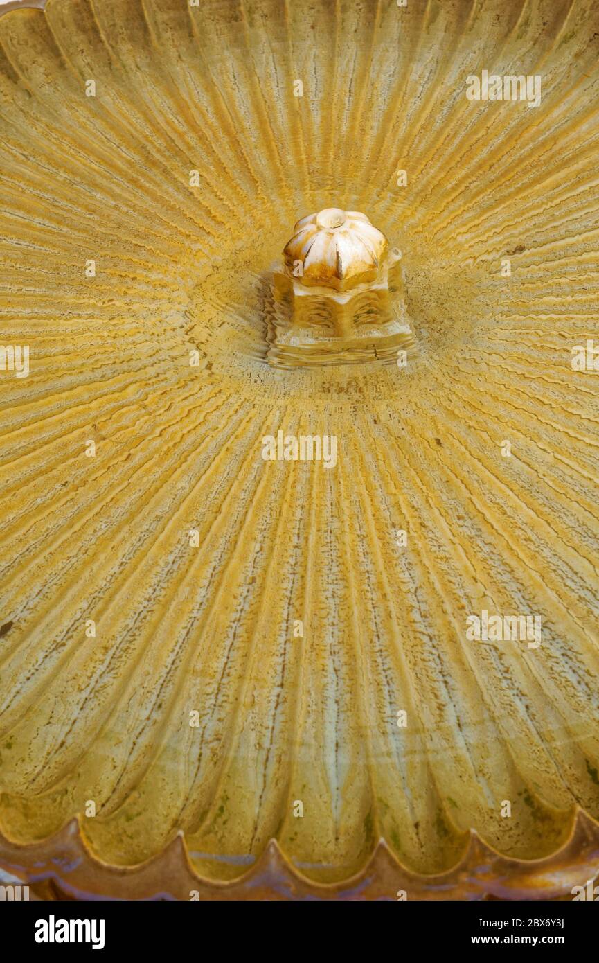 Detail of a fountain, Granada, Spain. The Alhambra Palace Stock Photo ...