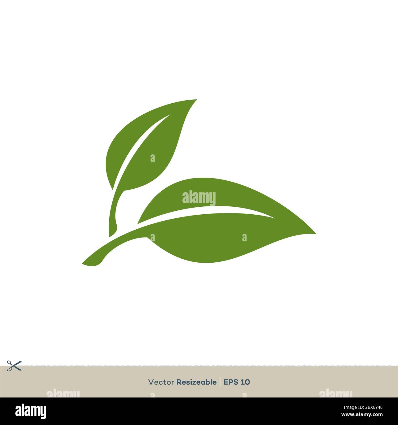 Green Leaves Vector Logo Template Illustration Design. Vector EPS 10 ...