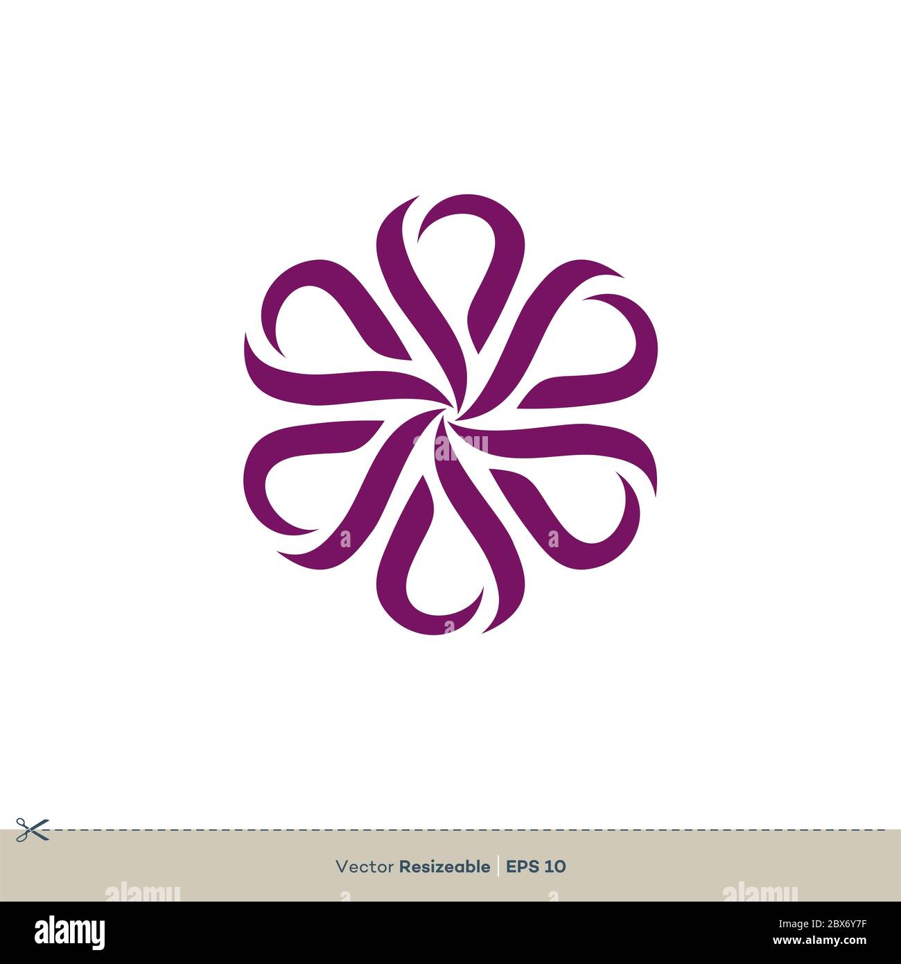 Circle Flower Vector Logo Template Illustration Design. Vector EPS 10 ...