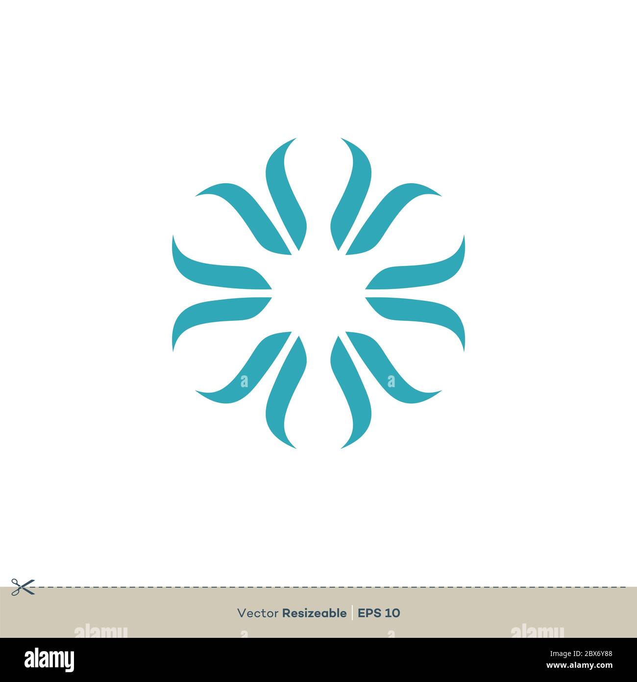 Circle Flower Vector Logo Template Illustration Design. Vector EPS 10 ...