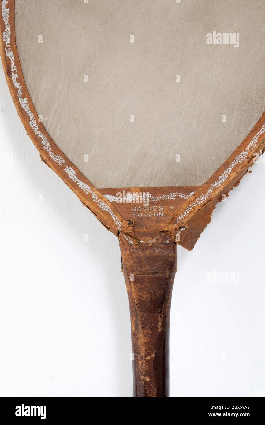 Vintage Ping Pong Bat - Made by Jaques Stock Photo - Alamy