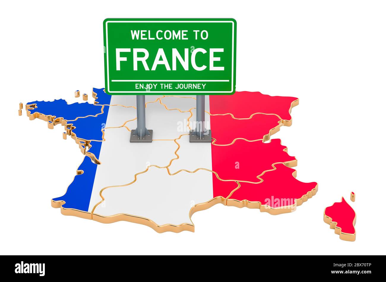 French road map hi-res stock photography and images - Alamy